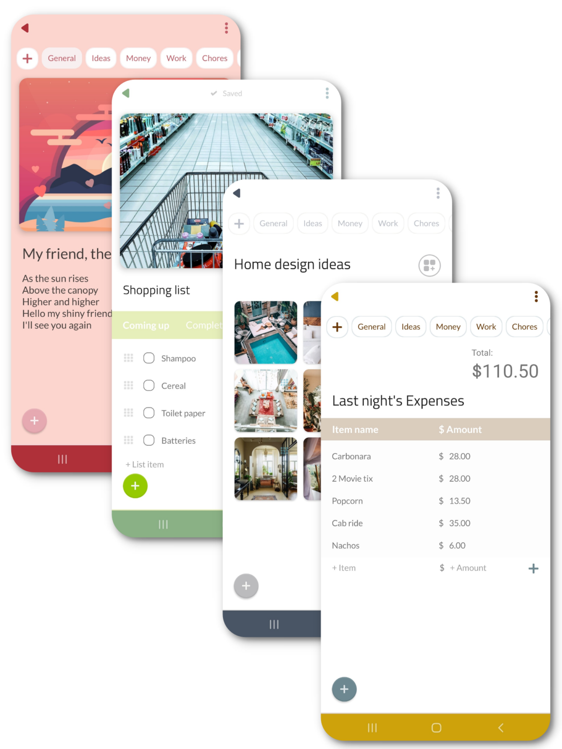 Wondr Note: Cute Notes, Lists, Countdown & more - Mighty Bear Vibes